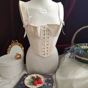 Regency Short Stays Corset, Bridgerton Regency Bra, Wedding Regency ...