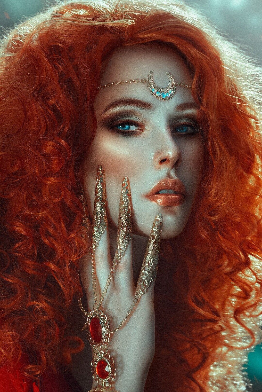 Moon Iridescent Crescent Tiara - Goddess Selene - Moonie - Moon ...