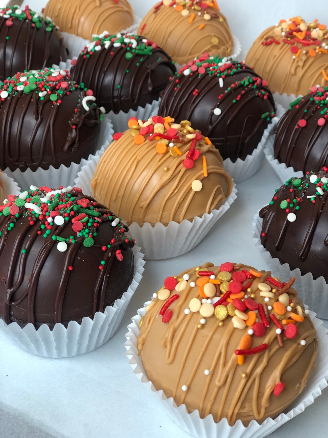 Hot Chocolate and Caramel Hot Apple Cider Bombs Combo Pack - 4 Large ...
