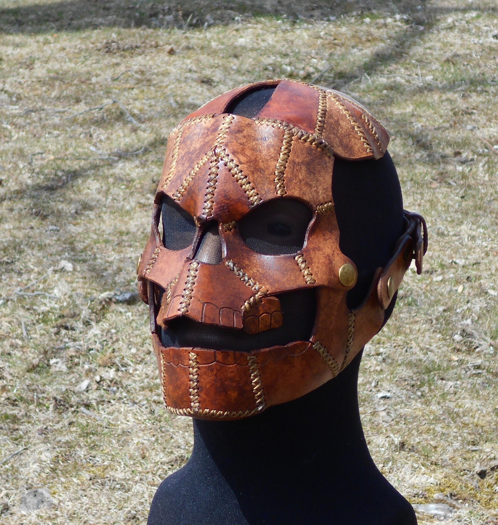 Made to Order Leather Skull Mask Oddity Functional Wearable | Etsy