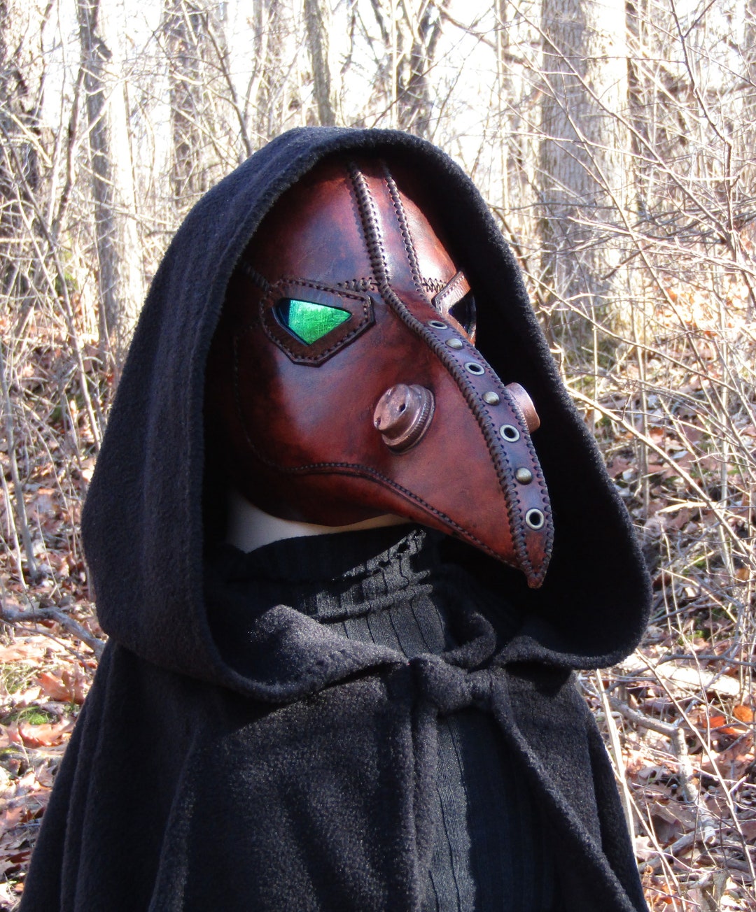 Plague Doctor Mask Leather Made to Order Post Apocalyptic Steampunk ...