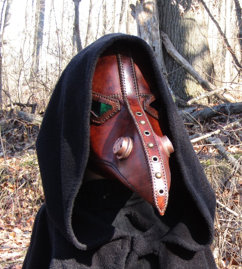 Plague Doctor Mask Leather Made to Order Post Apocalyptic | Etsy