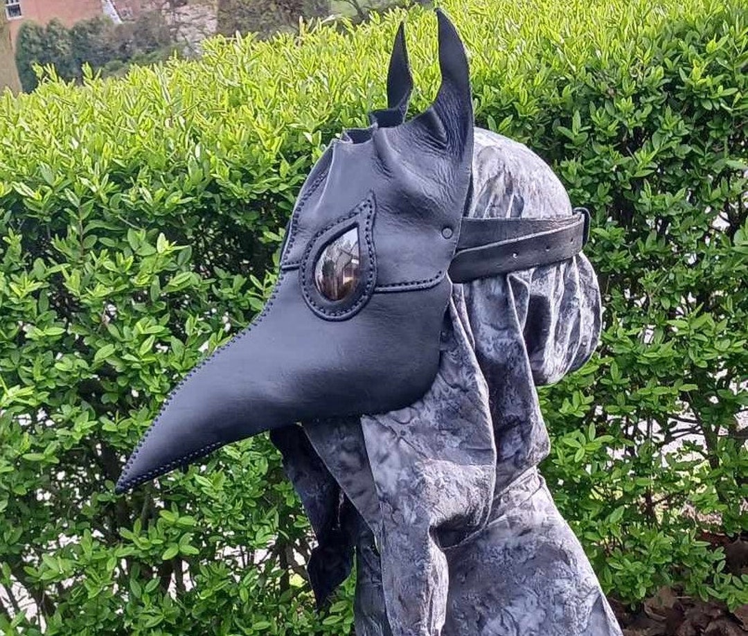 Jackal Leather Plague Doctor Mask Medieval Cosplay Steampunk Dieselpunk ...
