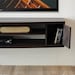 Curved Floating Wall Mount TV Stand Console - Curve - Espresso - Etsy