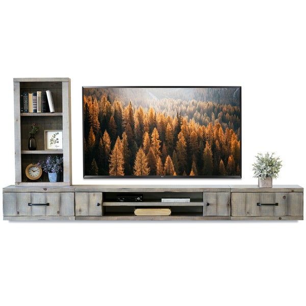 Rustic Floating Tv Stand - Etsy