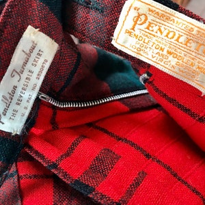 1950's Pendleton Turnabout Pleated Wool Skirt - the Reversible Skirt - Etsy