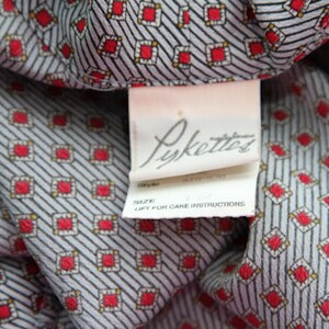 1970s Vintage Pykettes Button and Tie Front Long Sleeved Blouse Size 12 ...