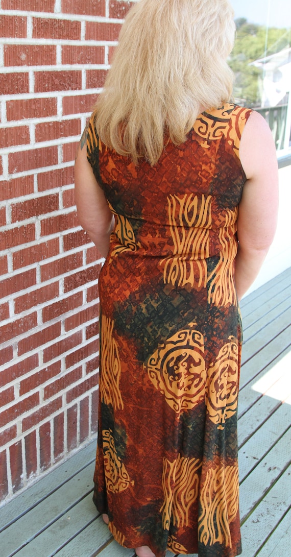 Vintage Batik Sun Dress by Silver Moon Creations Maui… - Gem