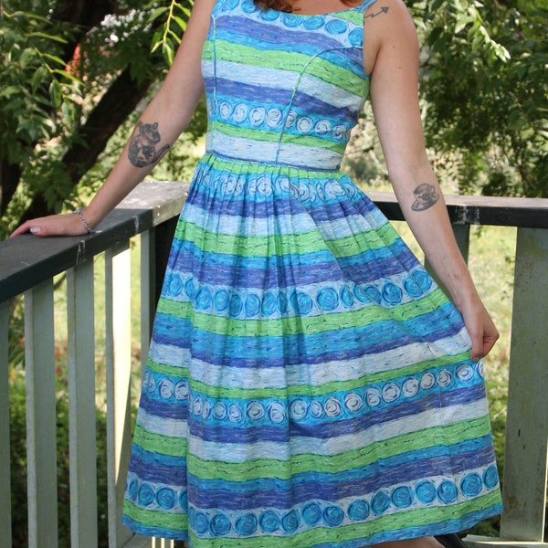Stripe Sun Dress - Etsy