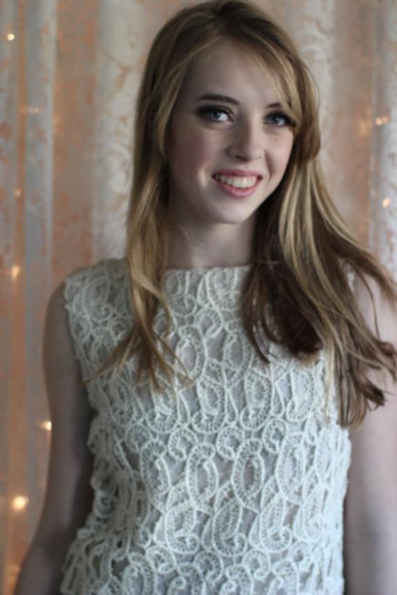 age 60s 70s Patty Allen Red/White/Blue Plaid Dress Gi… - Gem