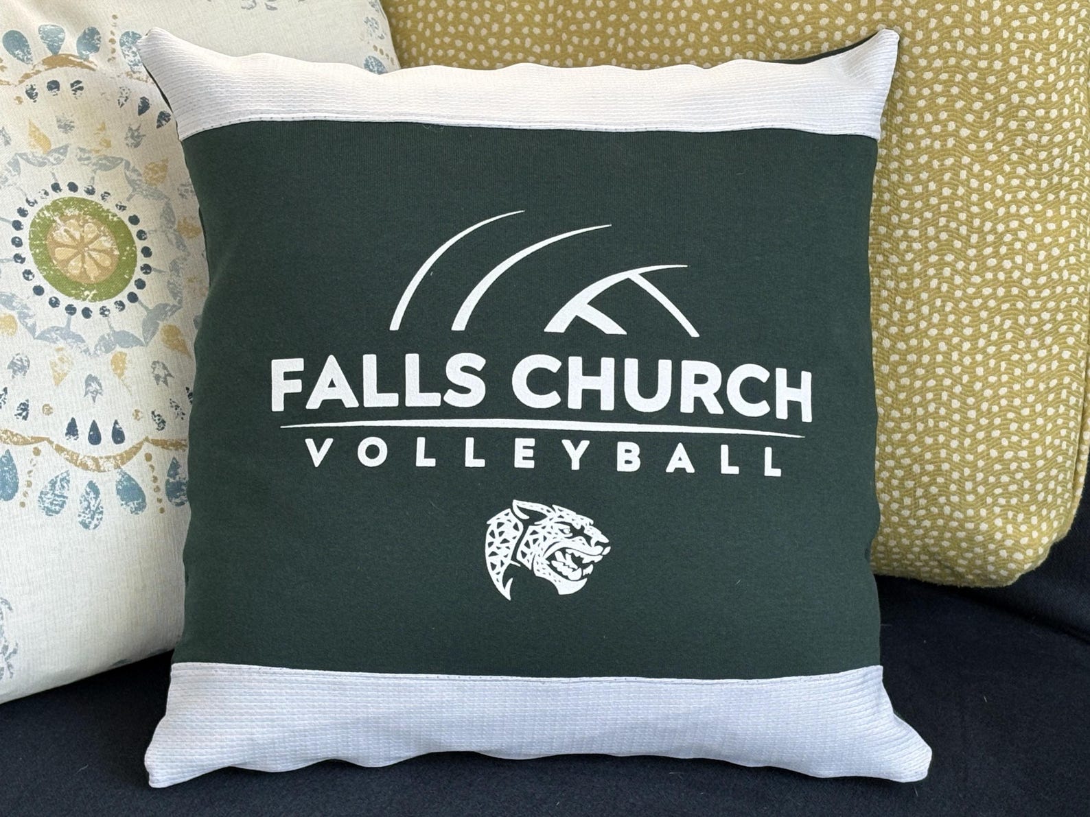 Custom Vintage Varsity Letter Memory Pillow - Made With YOUR Varsity ...