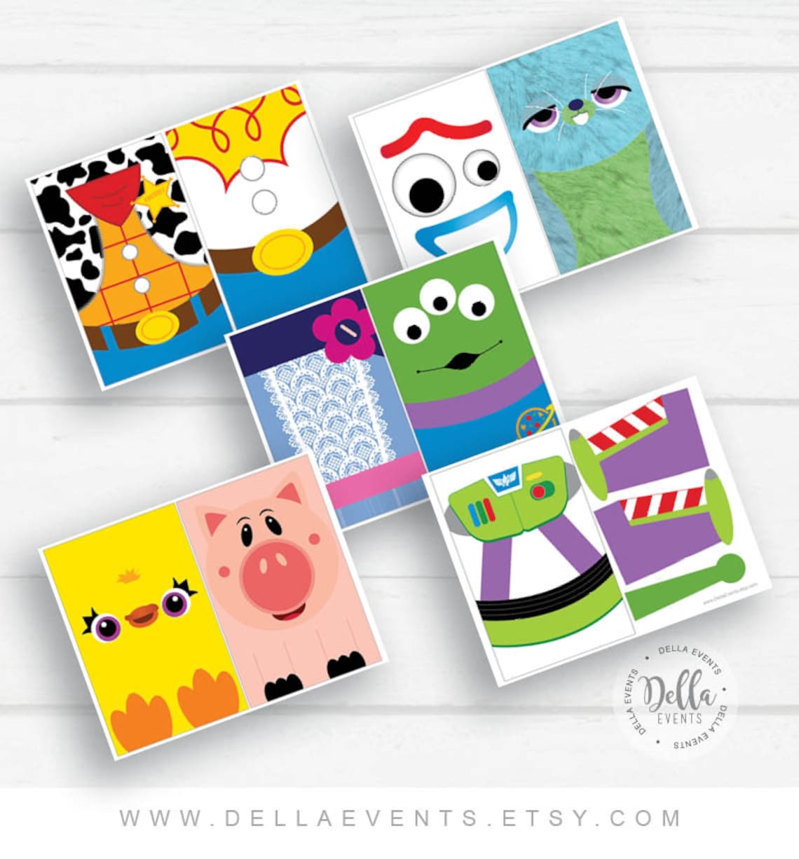 Toy Story Gift Bag Fronts Toy Story Birthday Party Toy | Etsy