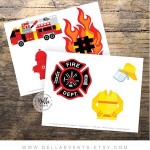 Firefighter Birthday, Firefighter Party, Firefighter Centerpiece, Fire ...