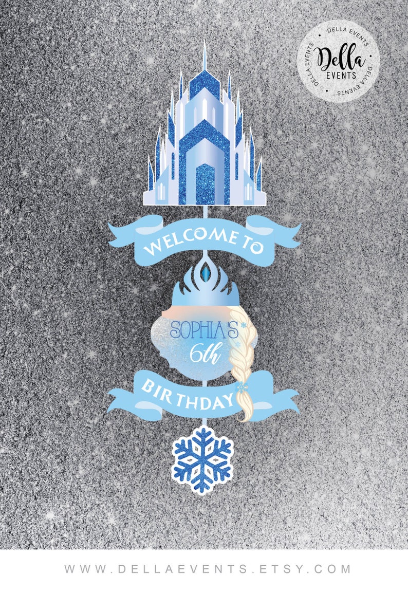 Frozen Welcome Sign Frozen 2 Hanging Door Sign Birthday | Etsy