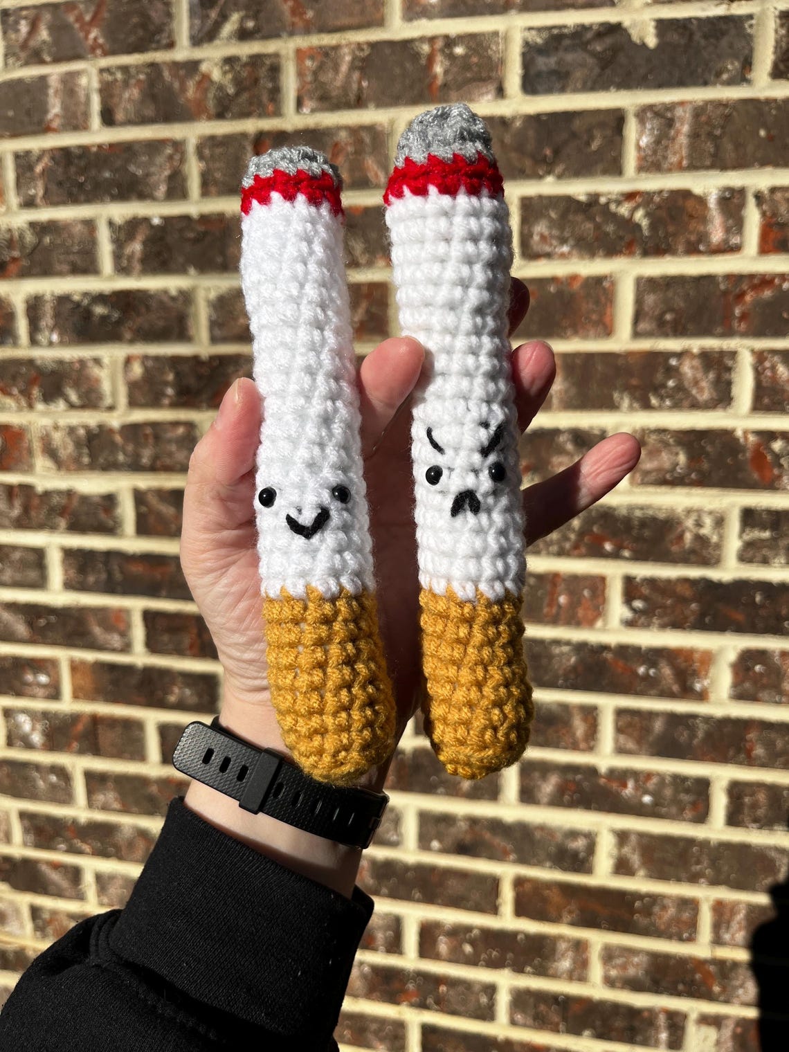 Crochet Cigarette Plush (cigarette Amigurumi) Gag Gift, Funny, Gifts ...