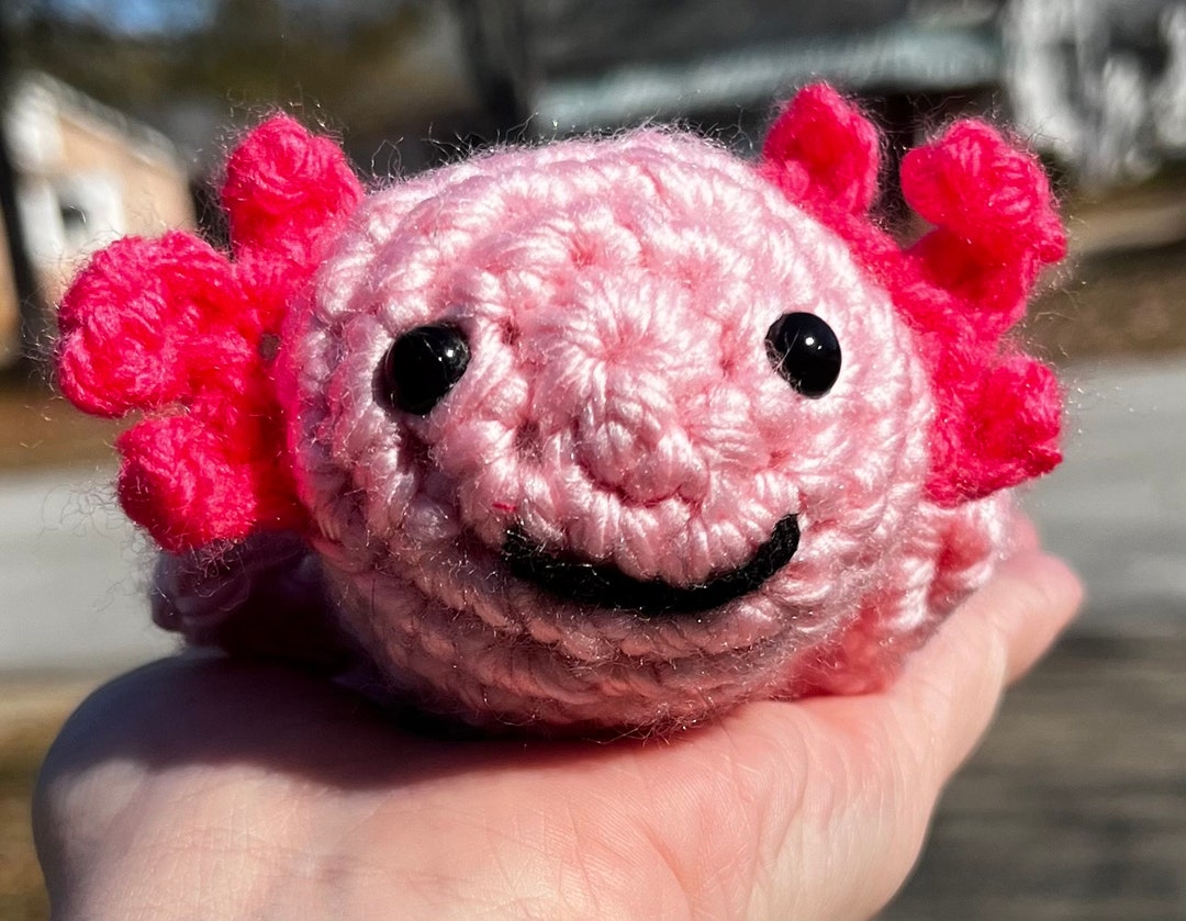 Ashley the Axolotl Amigurumi crochet Plushie - Etsy