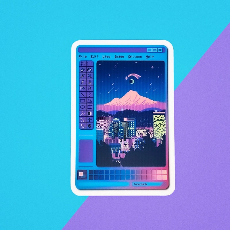Vaporwave Sticker - Etsy
