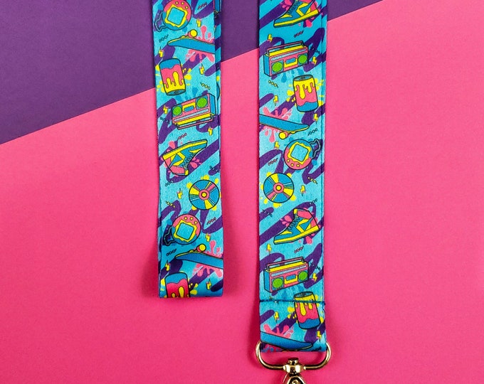 Funky Psychedelic Alien Rave Space Lanyard W/ Lobster Clasp | Etsy