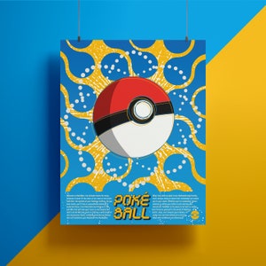 Poke Ball Pokémon Advert Fanart Poster Print (8.5x11, 11x14) - Etsy
