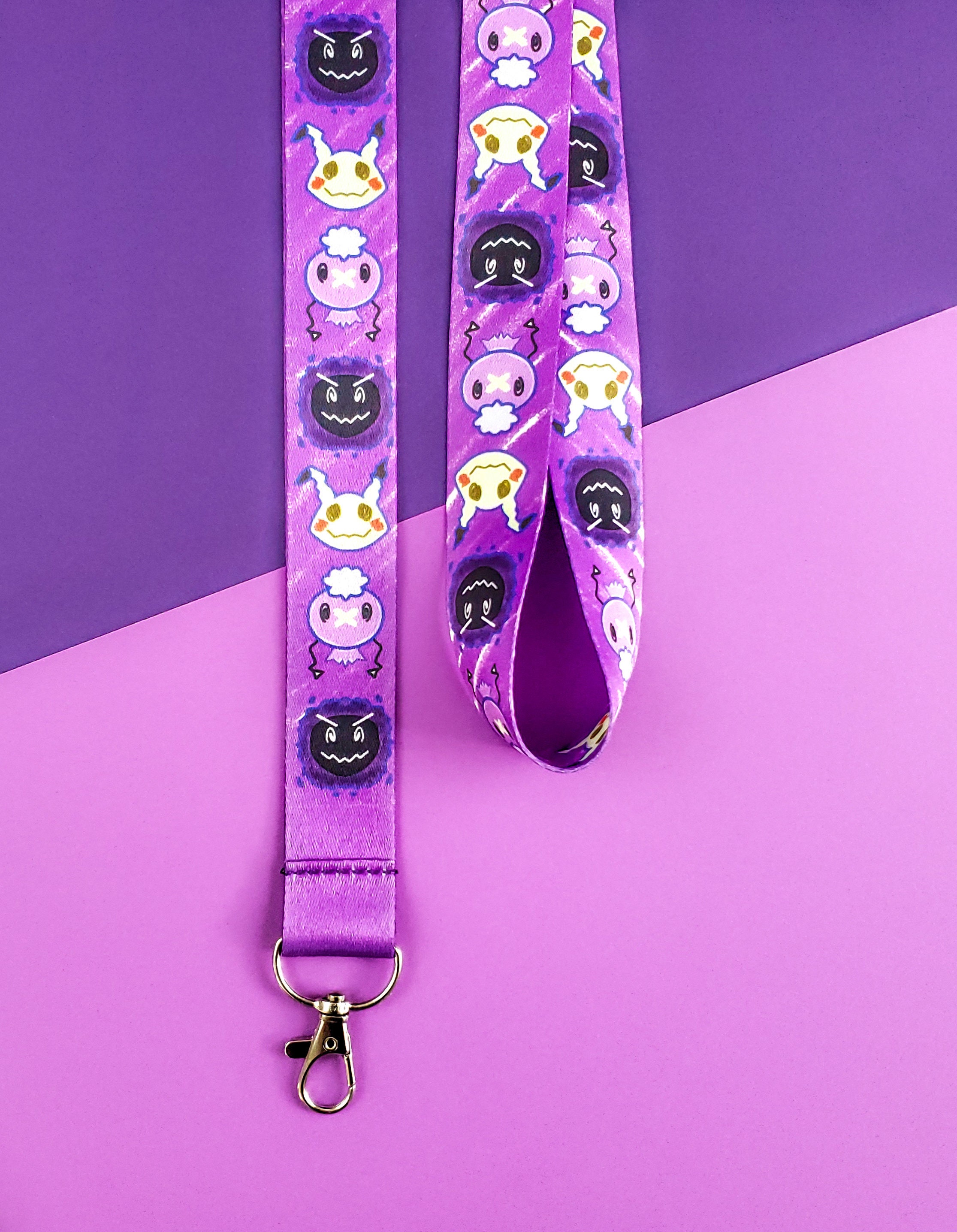 Ghost Pokemon Lanyard W/ Lobster Clasp Mimikyu Ghastly - Etsy