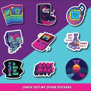 Vaporwave Aesthetic Pixel Art Cityscape MS Paint Inspired Vinyl Sticker ...