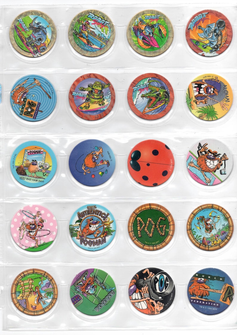 Official Pogs Set of 20 - Etsy