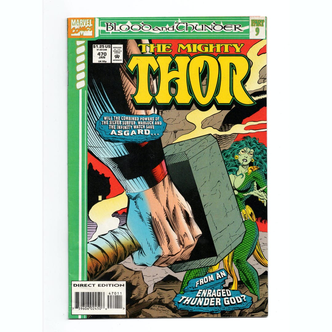 Thor 470 blood and Thunder Part 9: Ruins Marvel Comics 1993 - Etsy