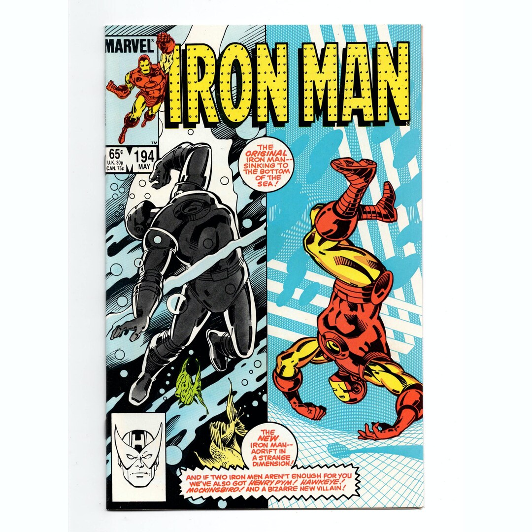 Iron Man #194, 1st Scourge Cameo, Marvel Comic (1985) - Etsy