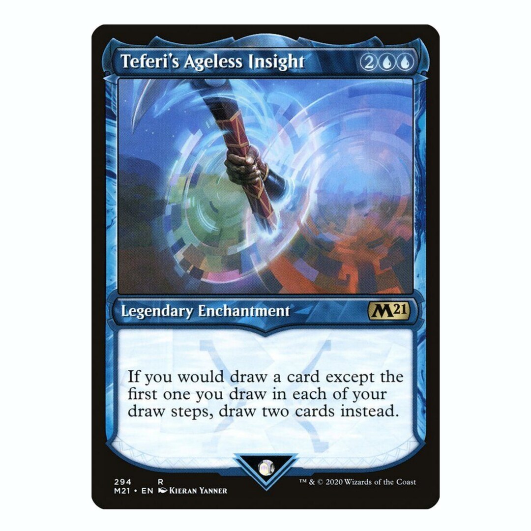 Teferi's Ageless Insight showcase Magic: the Gathering TCG M21 Core Set ...