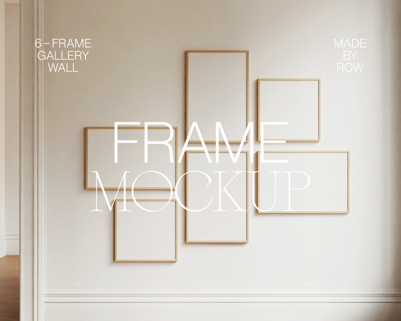 Gallery Wall Mockup Frame Mockup 6 Frame Gallery Wall - Etsy
