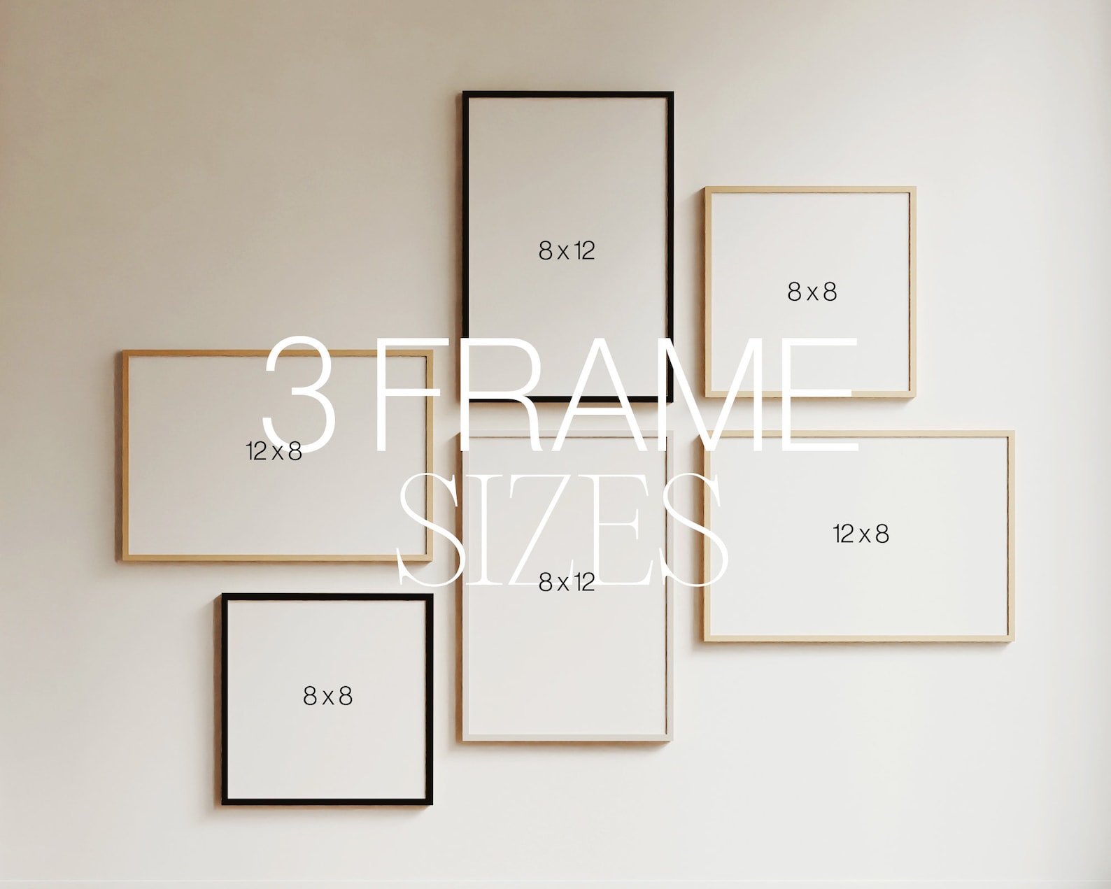 Gallery Wall Mockup Frame Mockup 6 Frame Gallery Wall - Etsy