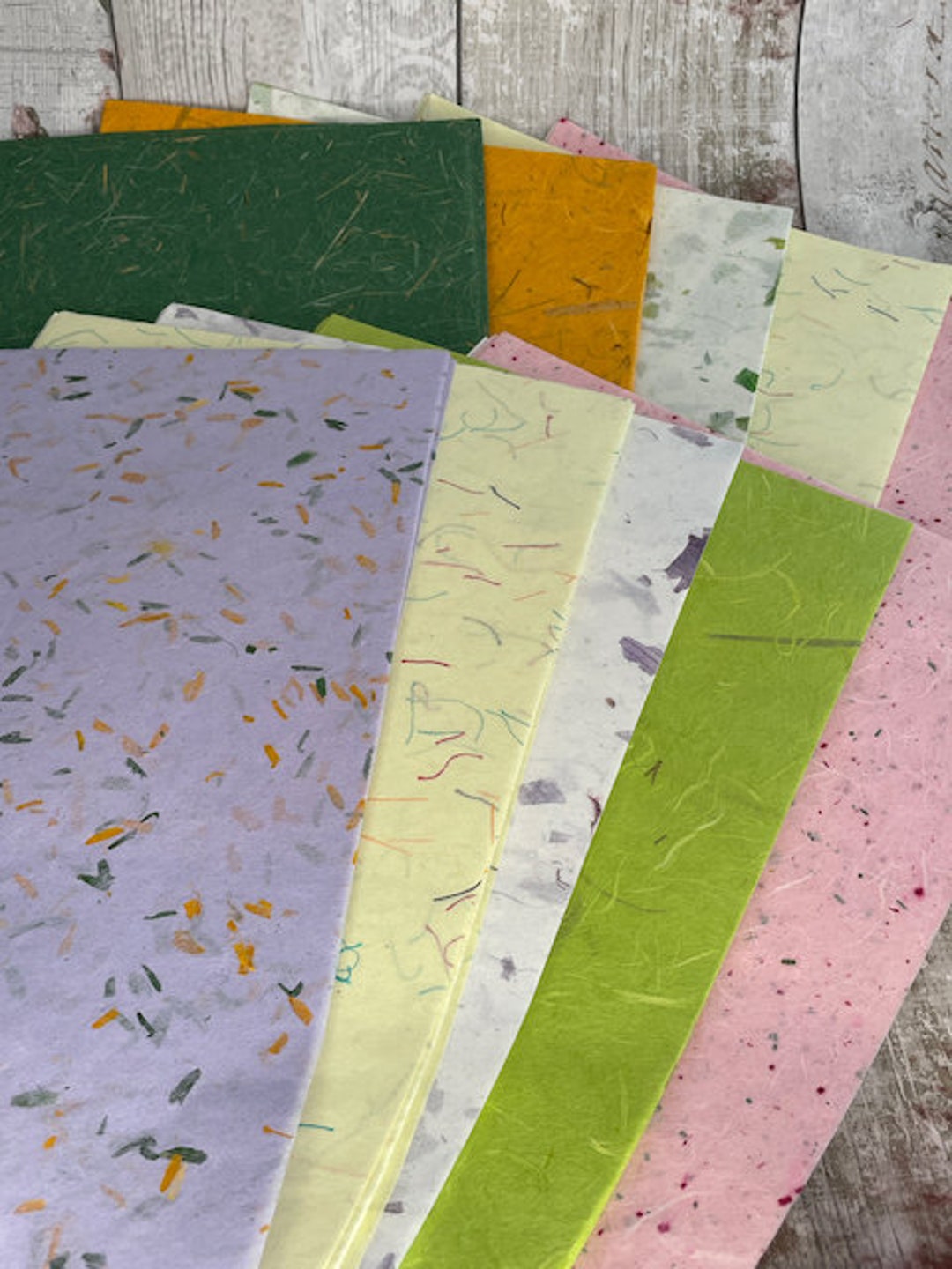 A4 Mulberry Paper 100 Sheets/ Inclusions / 5 Designs/scrapbooking ...