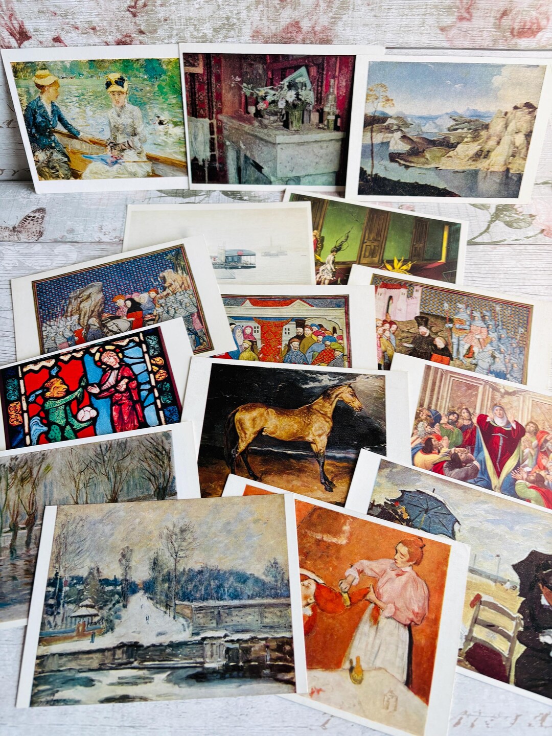 Vintage Art Postcards 15 Landscape Cards - Collectible Ephemera ...
