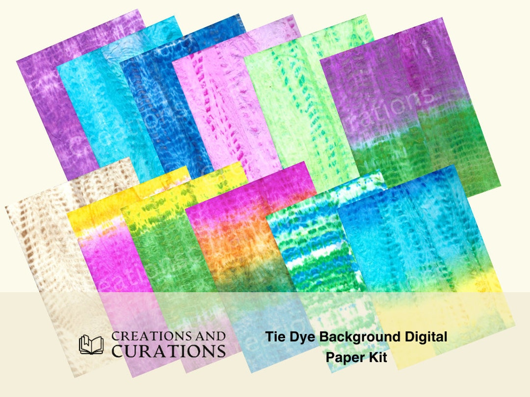 Tie Dye Digital Papers, Digital Background Paper, Digital Pack ...