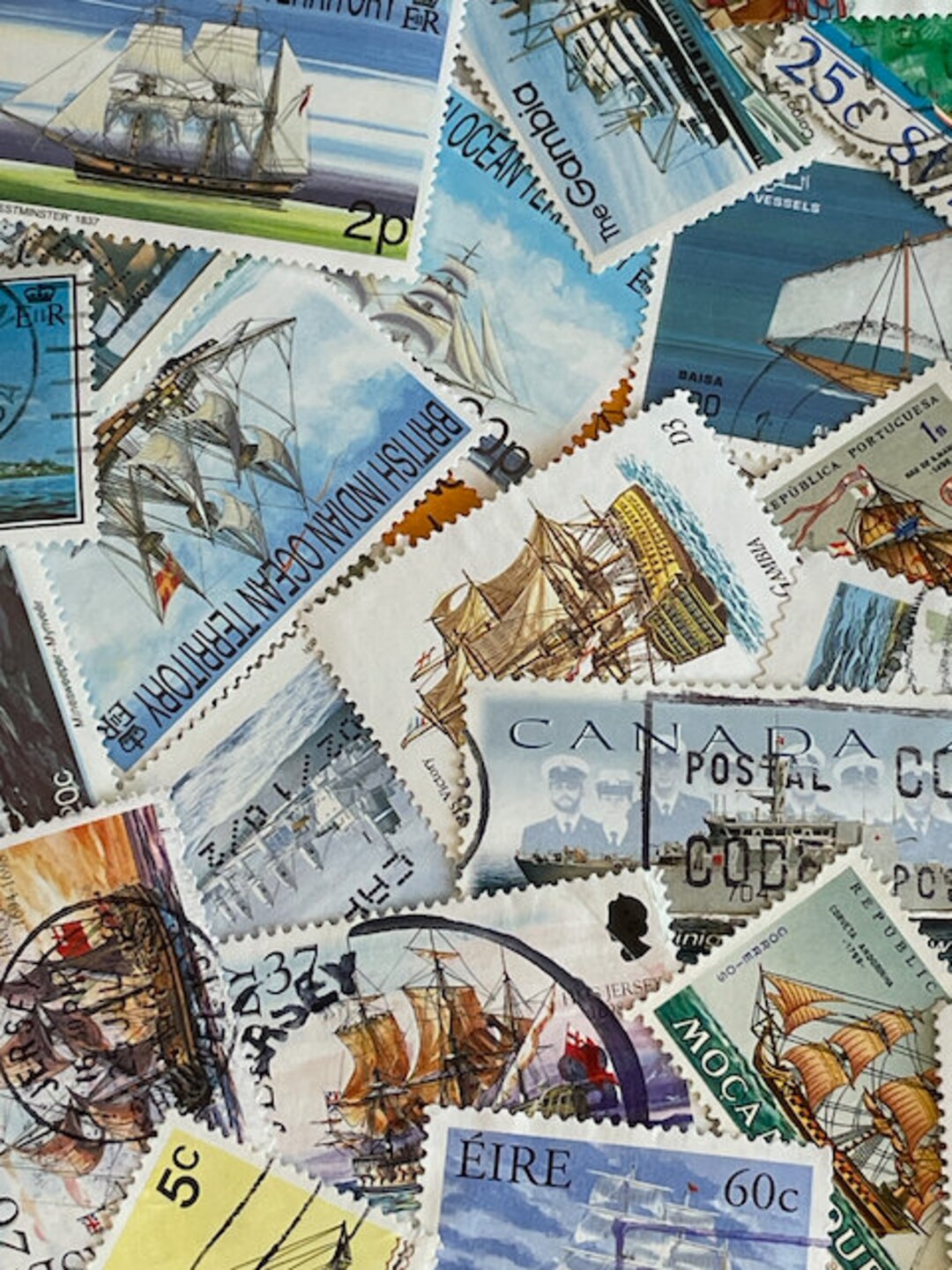 Ships/ Boats Postage Stamps X 25 / Vehicles / World Stamps / Ephemera ...