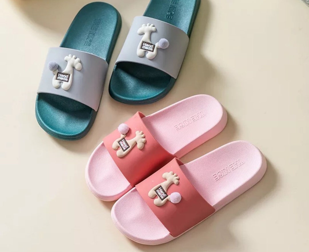 Cartoon Style Shoes Fashion Slides for Women, Home Slippers Soft ...