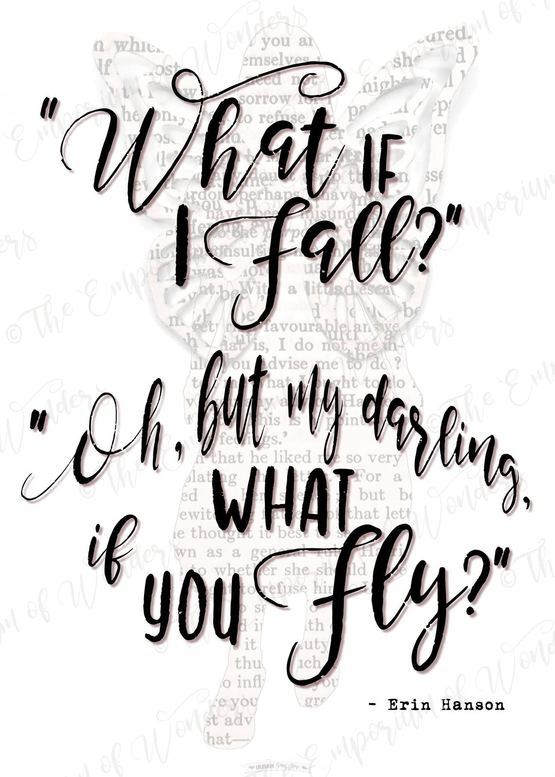 Printable Poster "what If..." - 50x70 Cm - Digital Poster, Quotes, Wall ...