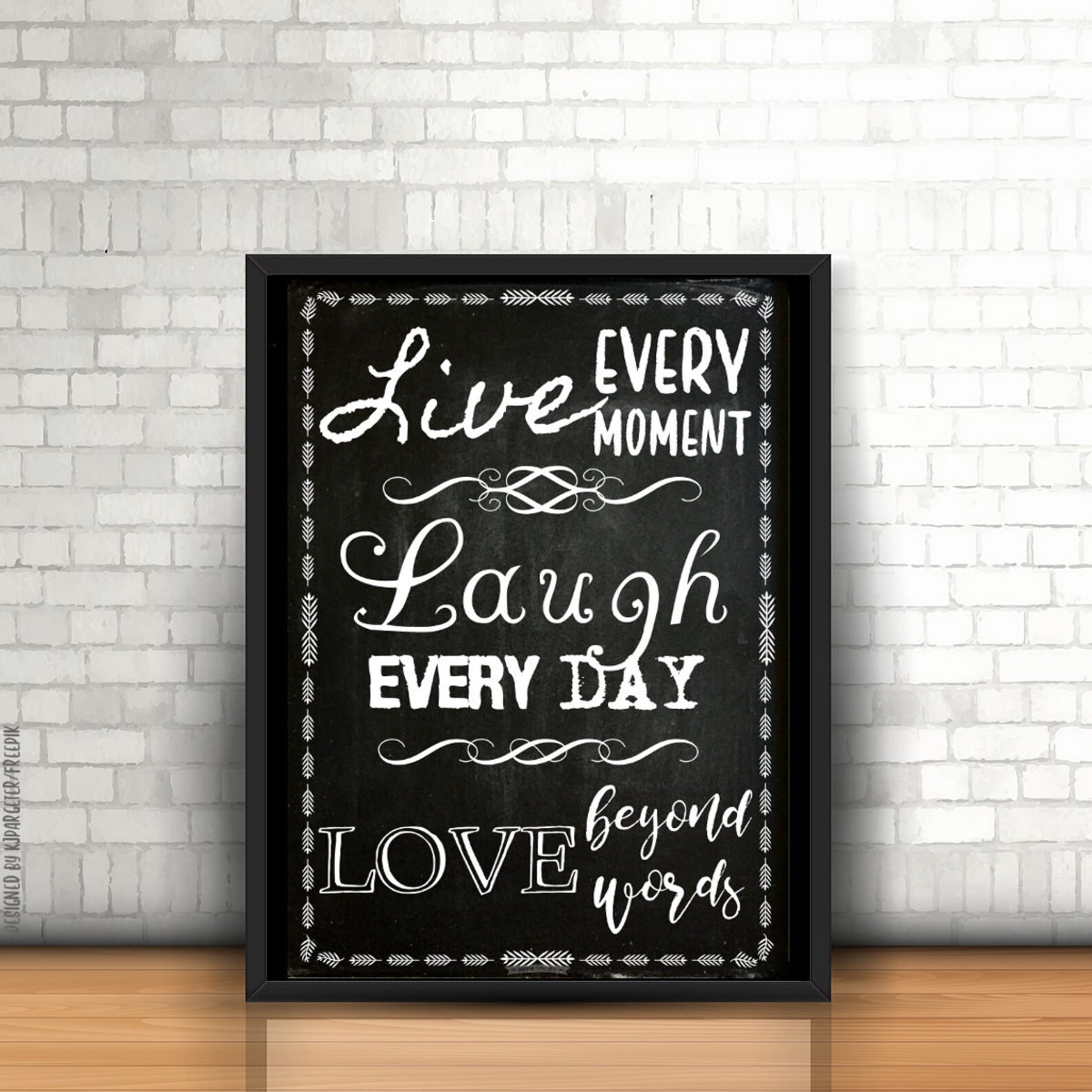 Printable Poster "live Laugh Love" - 50x70 Cm - Digital Poster, Quotes ...