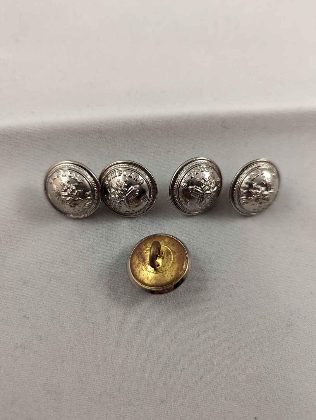 Lot of 5 Military Metal Firefighter Buttons - Etsy