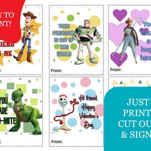 Toy Story Valentine's Day Cards - Etsy