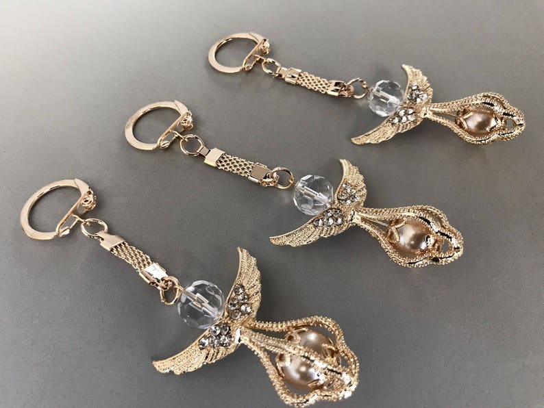 24 Angel Keychains for Baptism Favors/ Recuerditos Para - Etsy