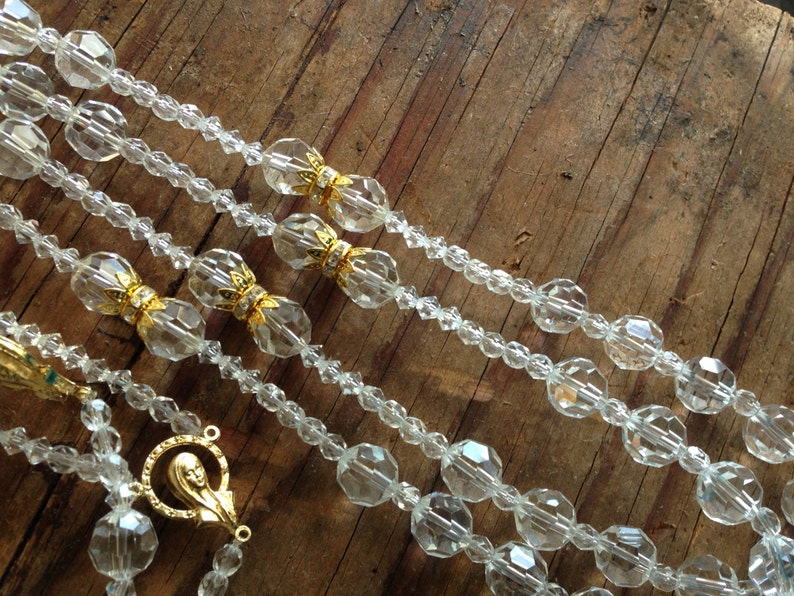 Crystal Wedding Lasso, 12 Mm Round Cut Crystal/ Gold Plated/ Laso De ...