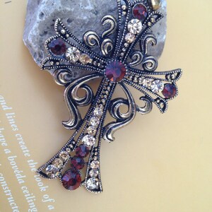 Embellished Cross Rhinestone and Crystals / Decorated Cross / Necklace ...