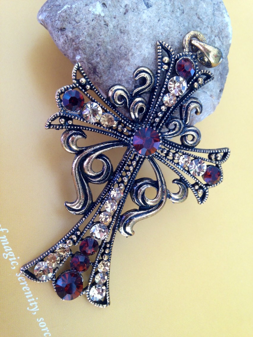 Embellished Cross Rhinestone and Crystals / Decorated Cross / | Etsy