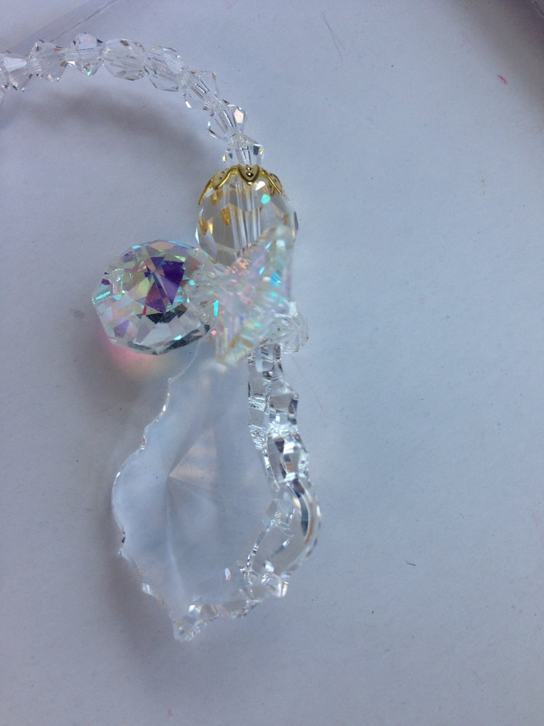 Swarovski Crystal Angel/ Rear View Mirror Decoration Angel - Etsy