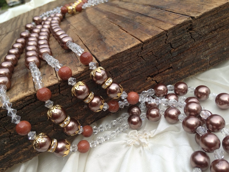 Chocolate Color Wedding Lasso with Crystal Pearls/ Lazo De | Etsy