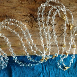 Crystal Wedding Lasso, 12 Mm Round Cut Crystal/ Gold Plated/ Laso De ...