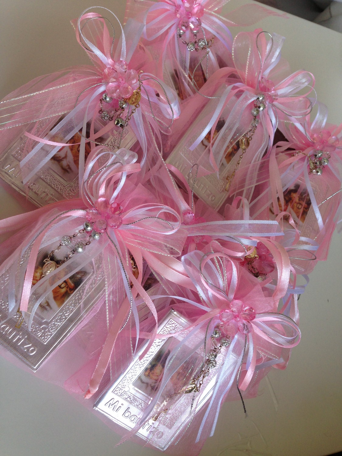 32 Pink Baptism Favors/recuerdos De Bautizo/ Prayer Books With - Etsy