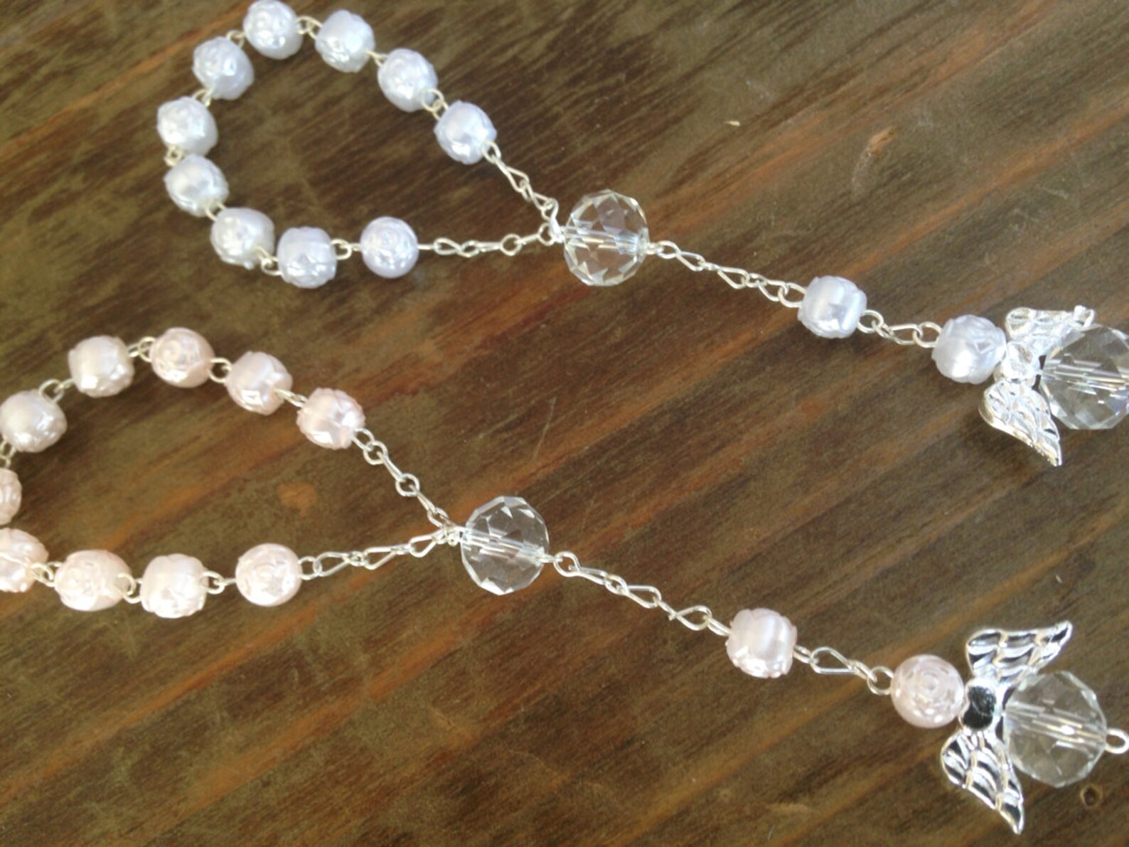 35 Pcs Baptism Favors/ Mini Rosaries With Angels/ Communion | Etsy
