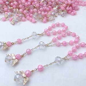 75 Pcs Angel Baptism Favors/ Pink Gold Plated Communion Favors ...